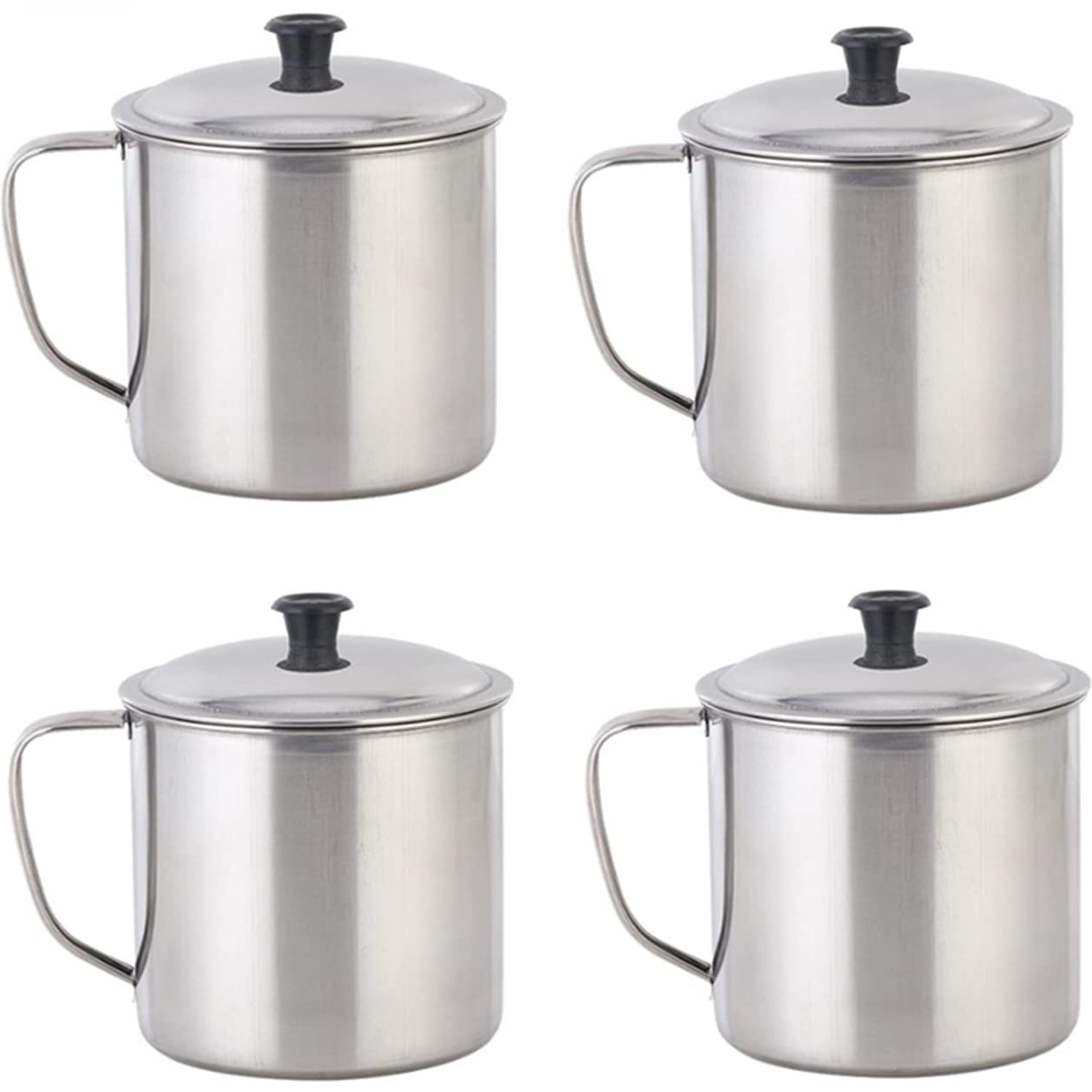 Tsyware 24oz Camping Mug Set, Coffee and Soup Cup with Lid and Handle ...