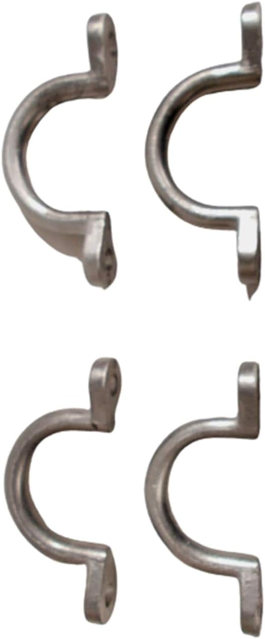 4 Pcs of Rope Tie D Ring Aluminum for Camper Loop Boat Cargo Horse ...