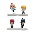 4 Pcs of Set Chainsaw Man Anime Figurines, Mini Cartoon Chainsaw Man ...