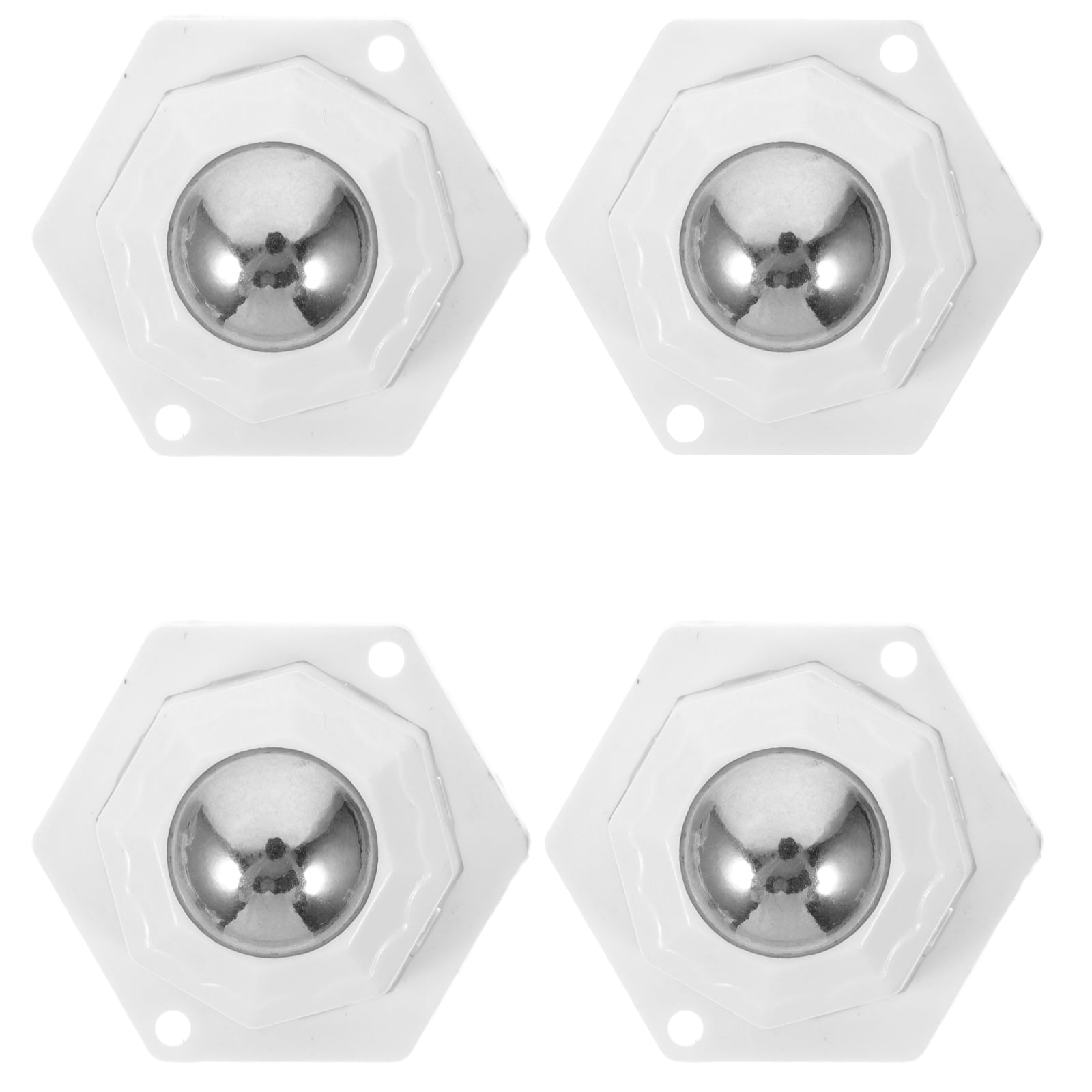 4 Pcssmall Rotation Sticky Pulley Wheels for Projects White - Walmart.com
