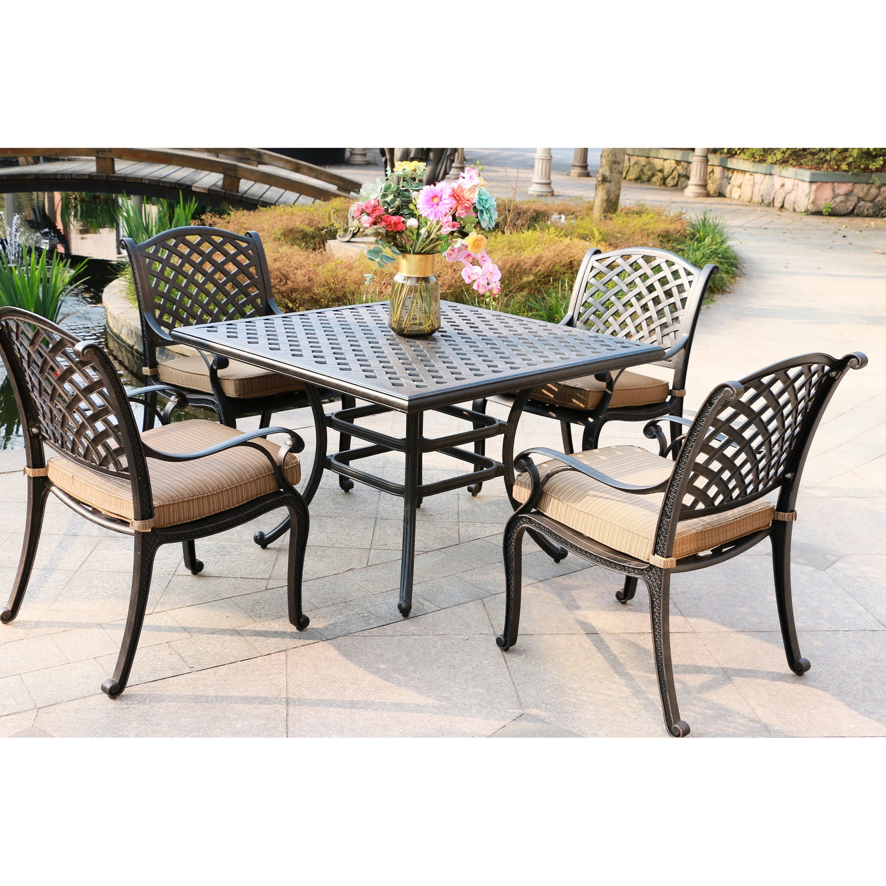 4 - Person Aluminum Outdoor Set | Easy Assembly for Hassle - Free Setup ...