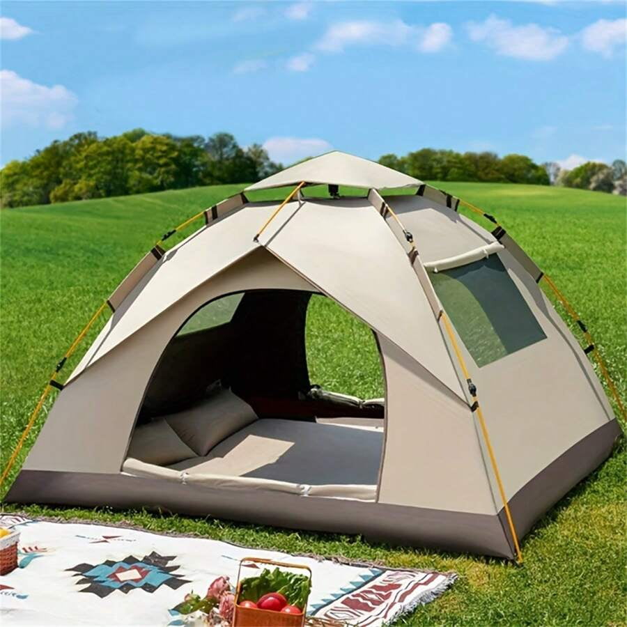 [Automatic Pop-Up Tent] 4-Person Automatic Pop-Up Tent - Square ...