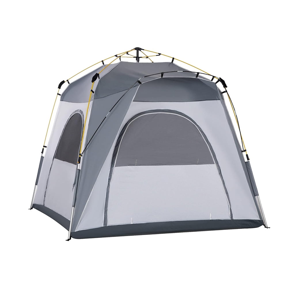 4 Person Camping Tents, Pop Up Tent Quick Setup Automatic Hydraulic ...