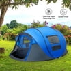 Ktaxon Portable Waterproof Camping Tent, 4-Person Instant Glamping Set - Green - Walmart.com