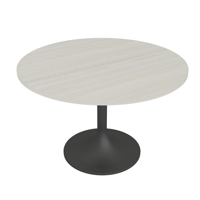 4 Person Round Office Table With Tulip Base 46" Round Pedestal Table ...
