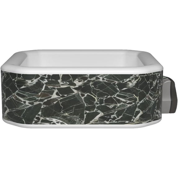 4-Person Square Inflatable Hot Tub, 82.7 in Outdoor Spa with 105 ...