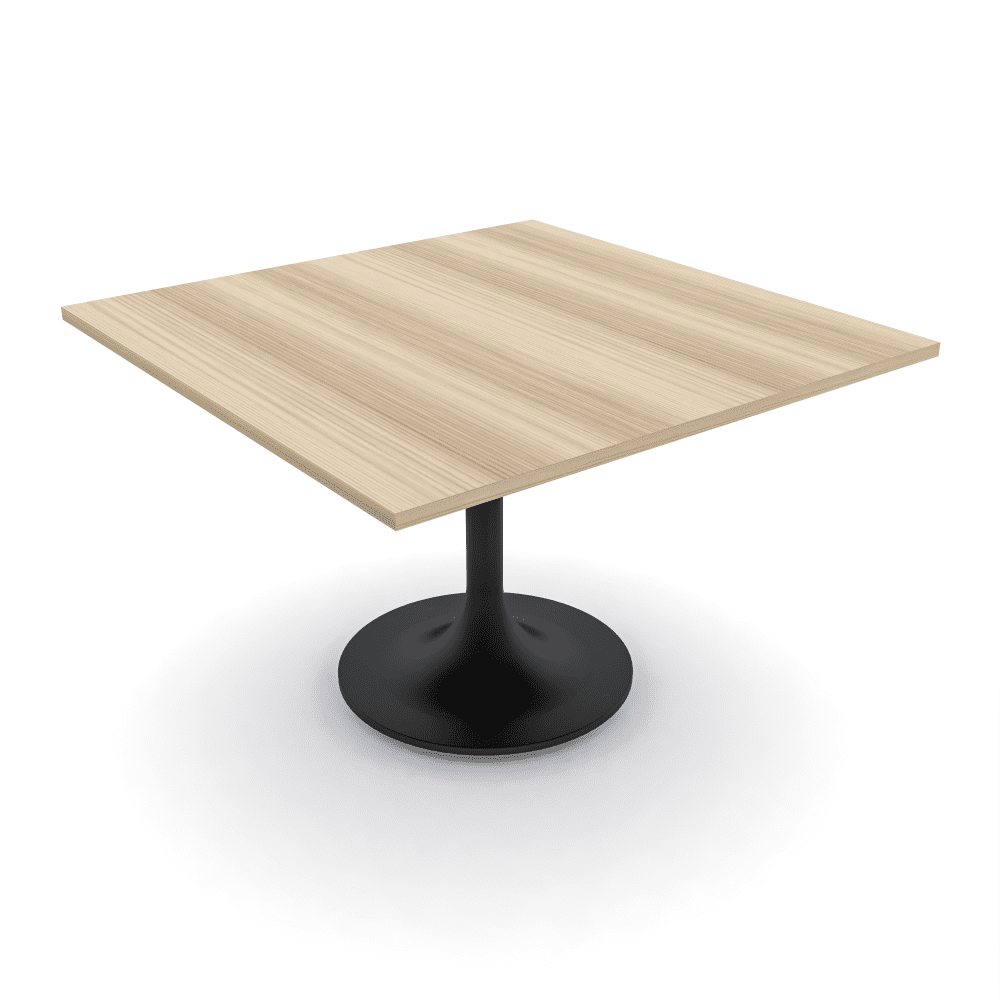 4 Person Square Meeting Table Tulip Base 46" Pedestal Office Table ...