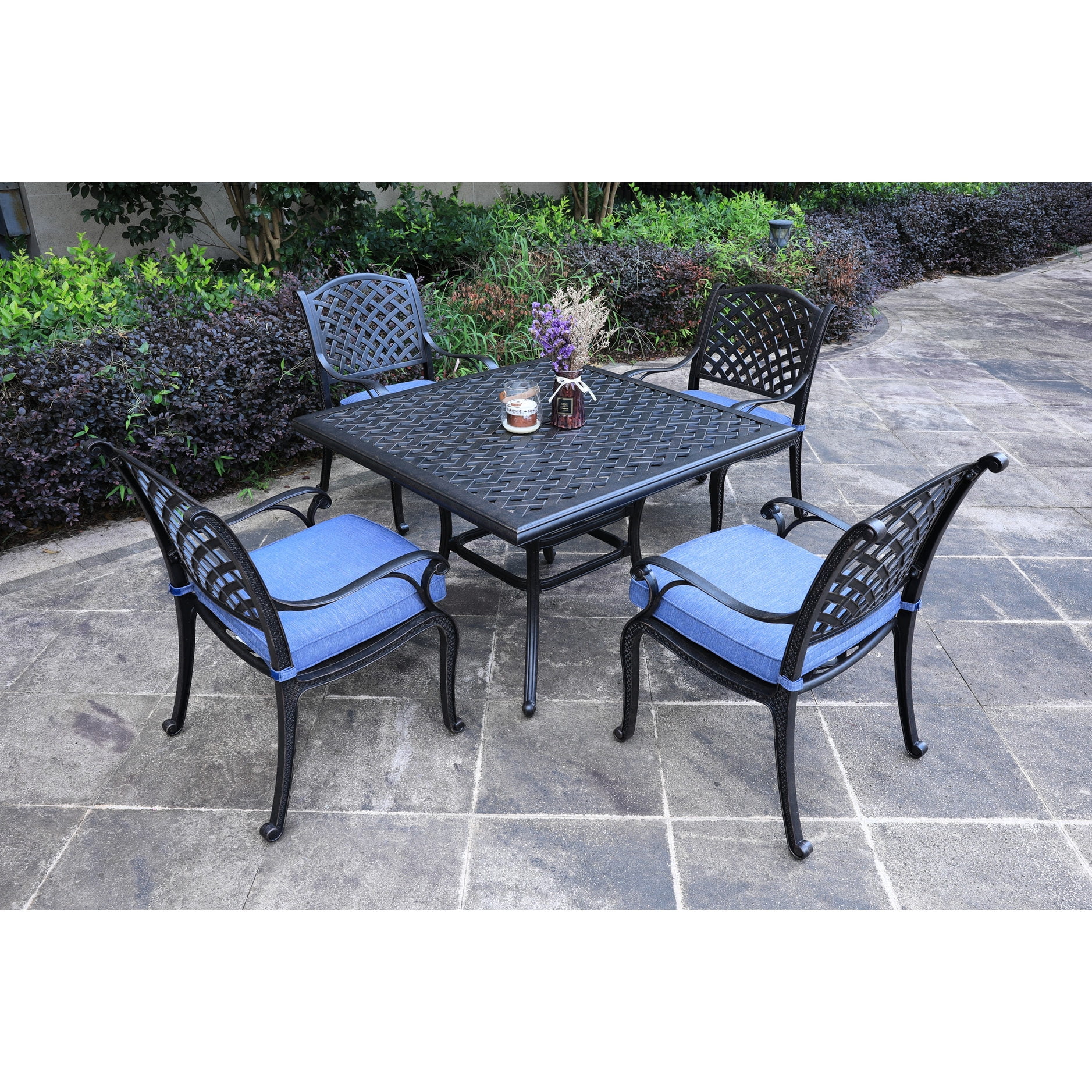 4 - Person Square Patio Aluminum Set | Durable Performance in Any ...
