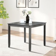 "HOMCOM Compact 55"" Solid Wood Square Dining Table, Multifunctional ...