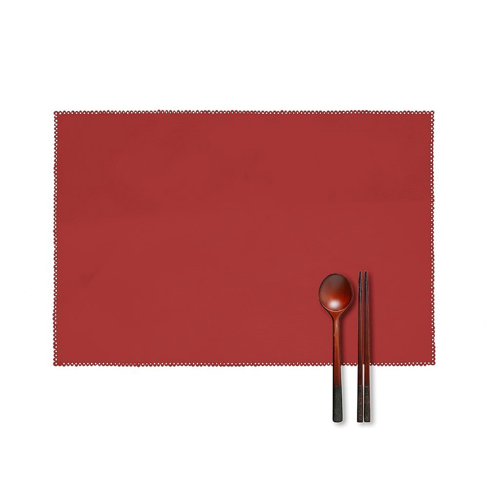 4 Pice Placemat 17.7×11.8in Stain-Free Insulation Wipe Clean Wear ...