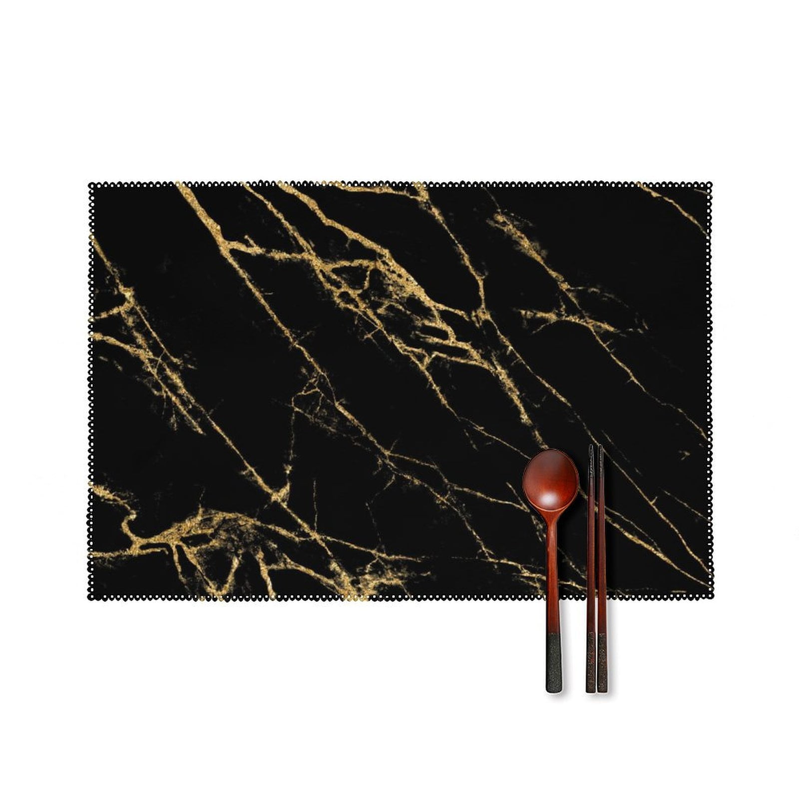 4 Pice Placemat 17.7×11.8in Stain-Free Insulation Wipe Clean Wear ...