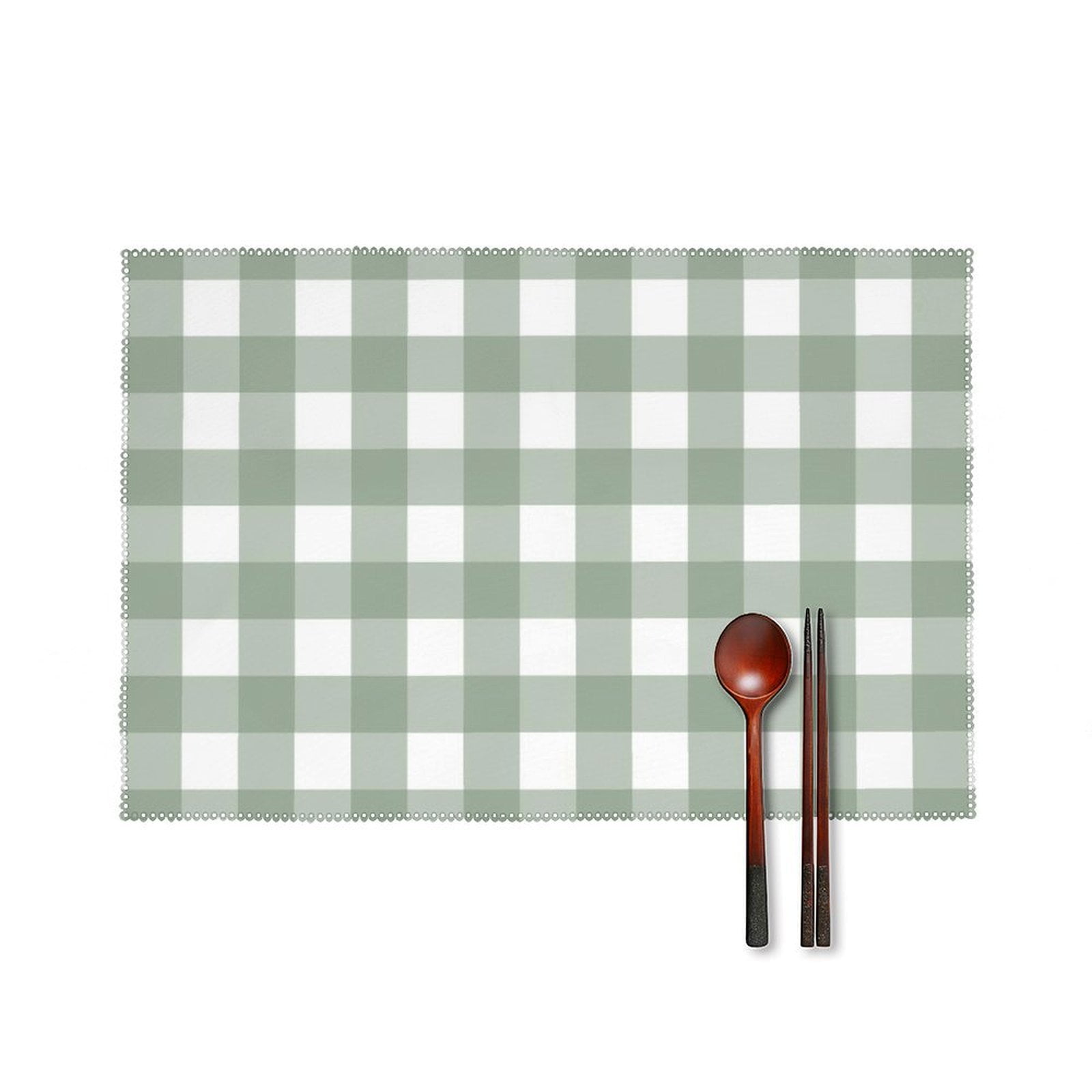 4 Pice Placemat 17.7×11.8in Stain-Free Insulation Wipe Clean Wear ...