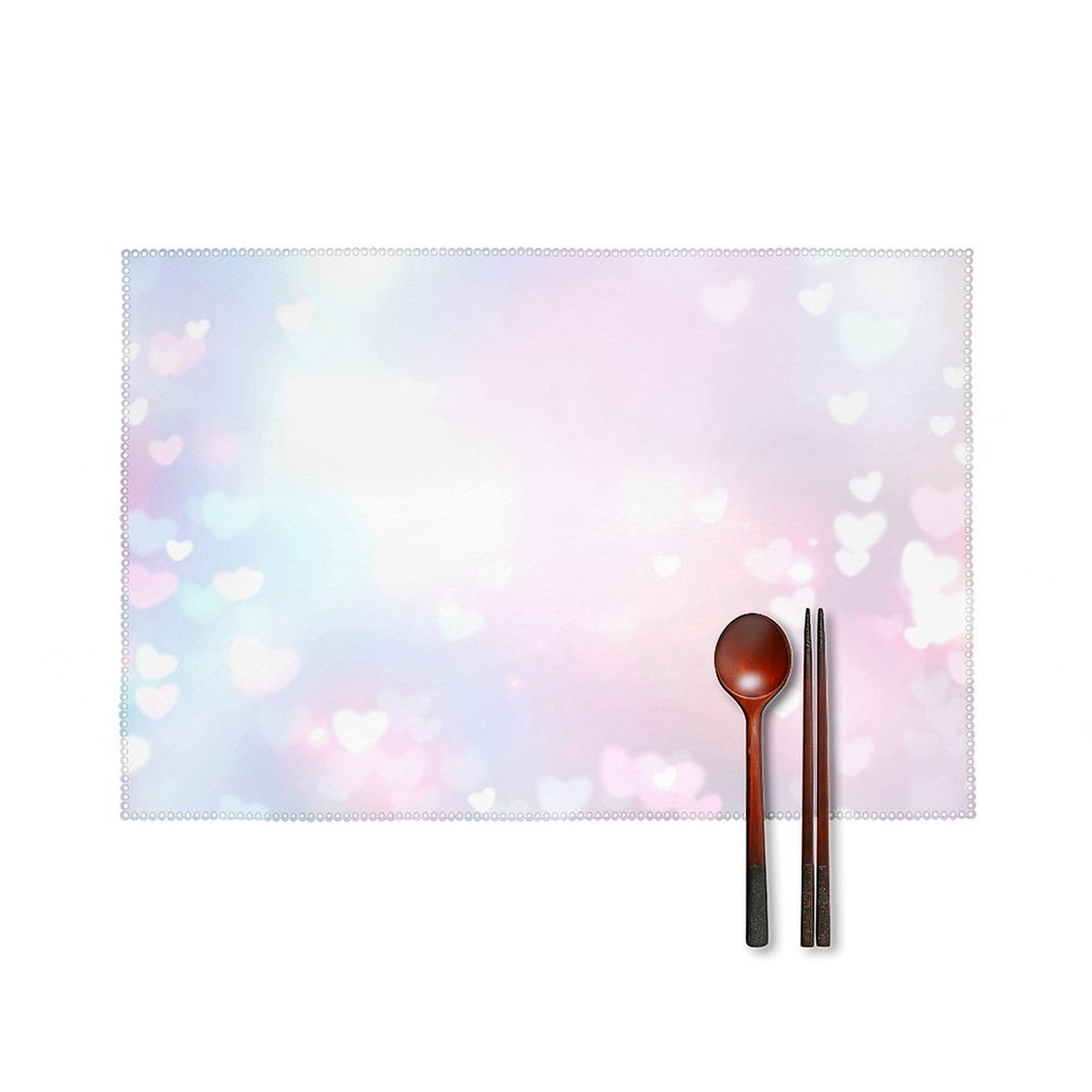 4 Pice Placemat 17.7×11.8in Stain-Free Insulation Wipe Clean Wear-Resistant Heat Resistant For ...