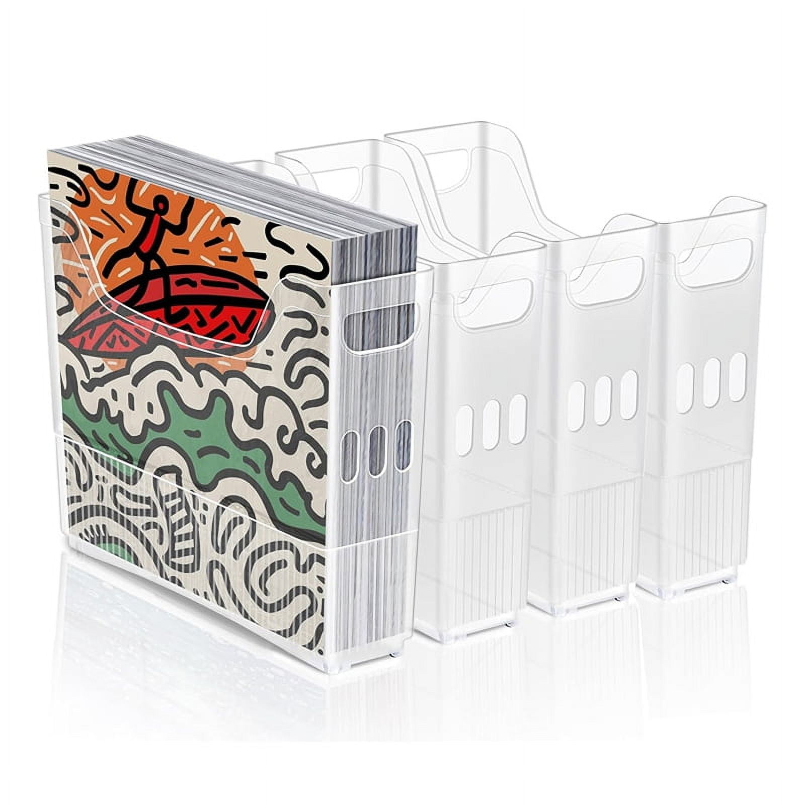 4 Piece 12 X 12 Inch Paper Storage, Scrapbook Paper Storage with Wheels ...