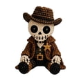 4-Piece 3D Beaded Skeleton DIY Kit - Western Cowboy Halloween Craft Set ...