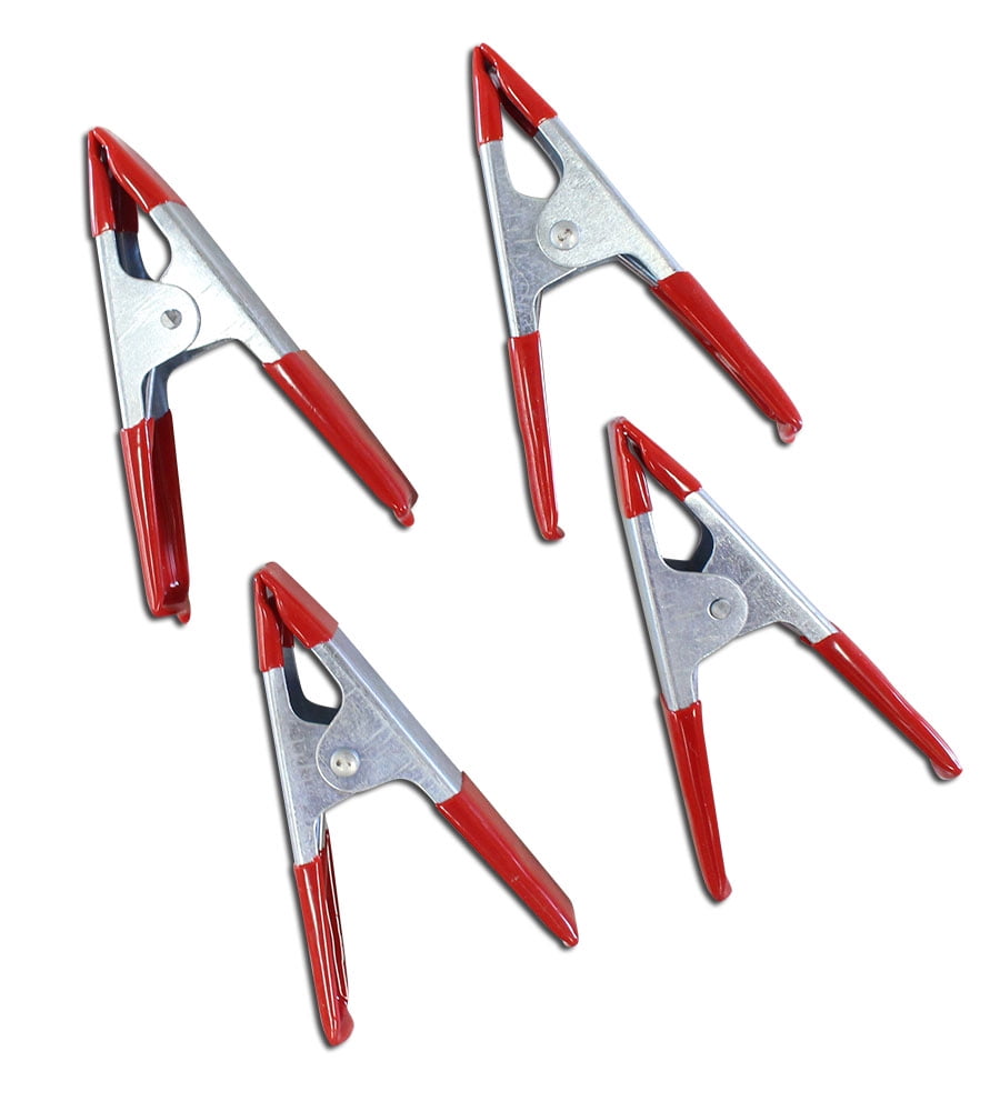 Grippiclamp 4 Piece 4 Inch Metal Spring Clamps, Vinyl Tips, Strong ...