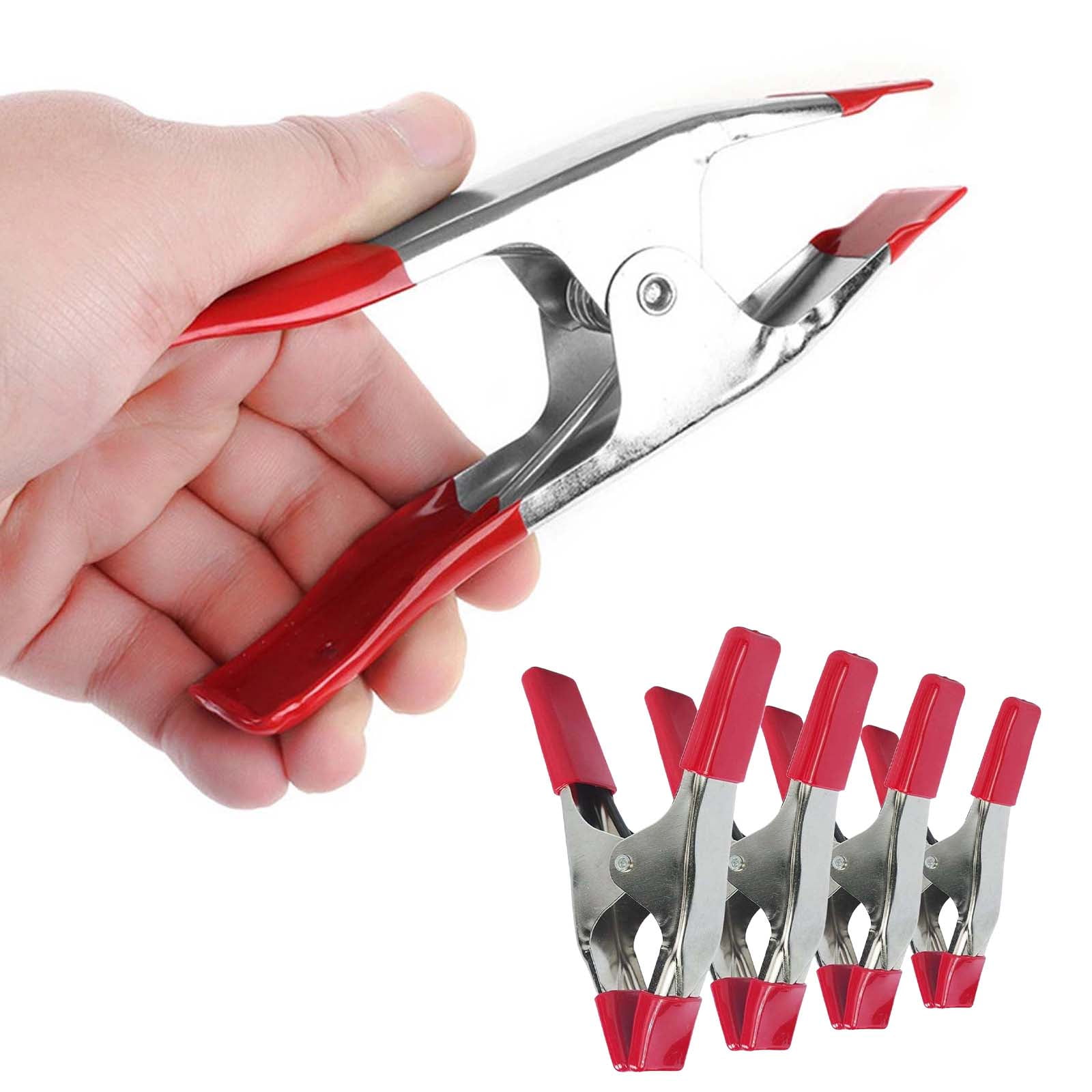 4-Piece 6" inch Spring Clamp,Heavy Duty Spring Metal Spring Clamps,2.5 ...