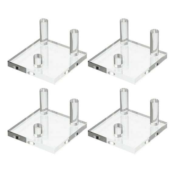 4 Piece Acrylic Display Easels for Rock Minerals and Small Books ...