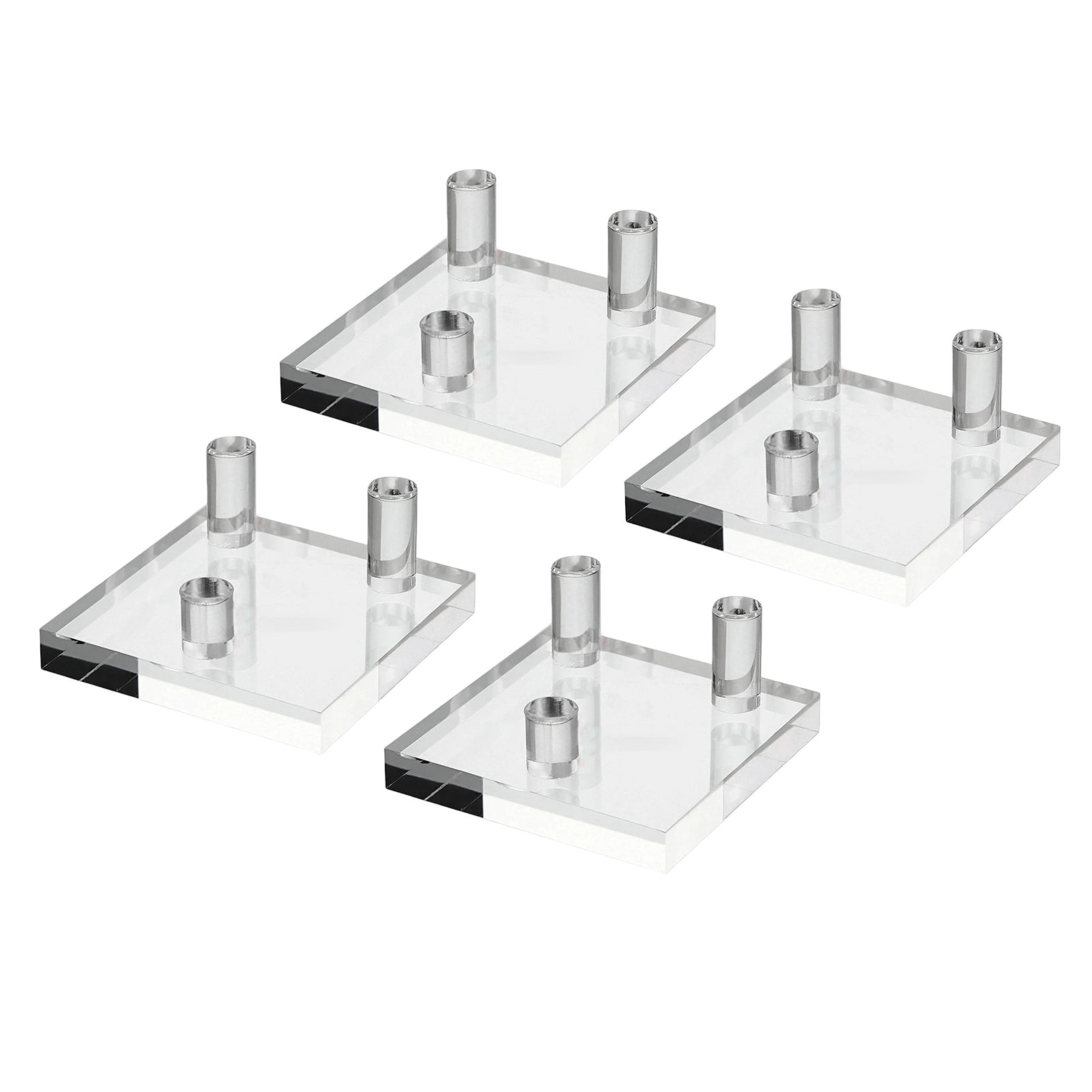 4 Piece Acrylic Display Easels for Rock Minerals and Small Books ...