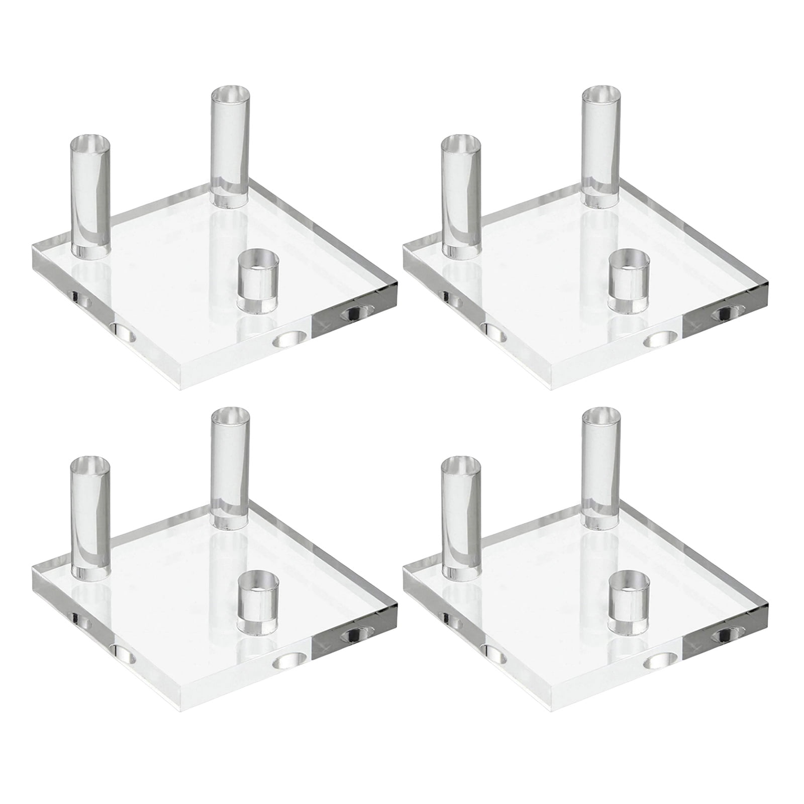 4 Piece Acrylic Display Easels for Rock Minerals and Small Books ...