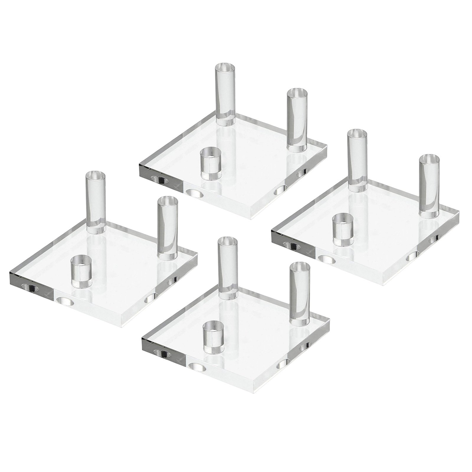 4 Piece Acrylic Display Easels for Rock Minerals and Small Books ...