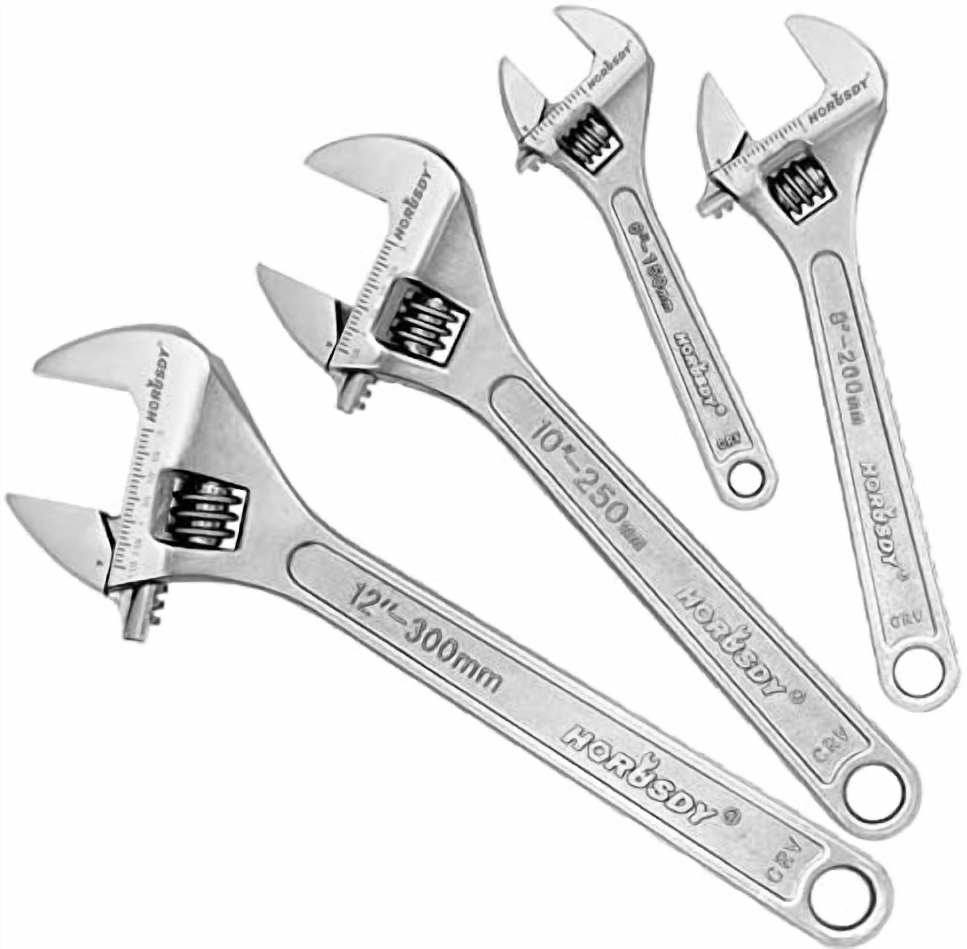 4-Piece Adjustable Wrench Set, CR-V Steel, Adjustable Wrenches Set(6 ...