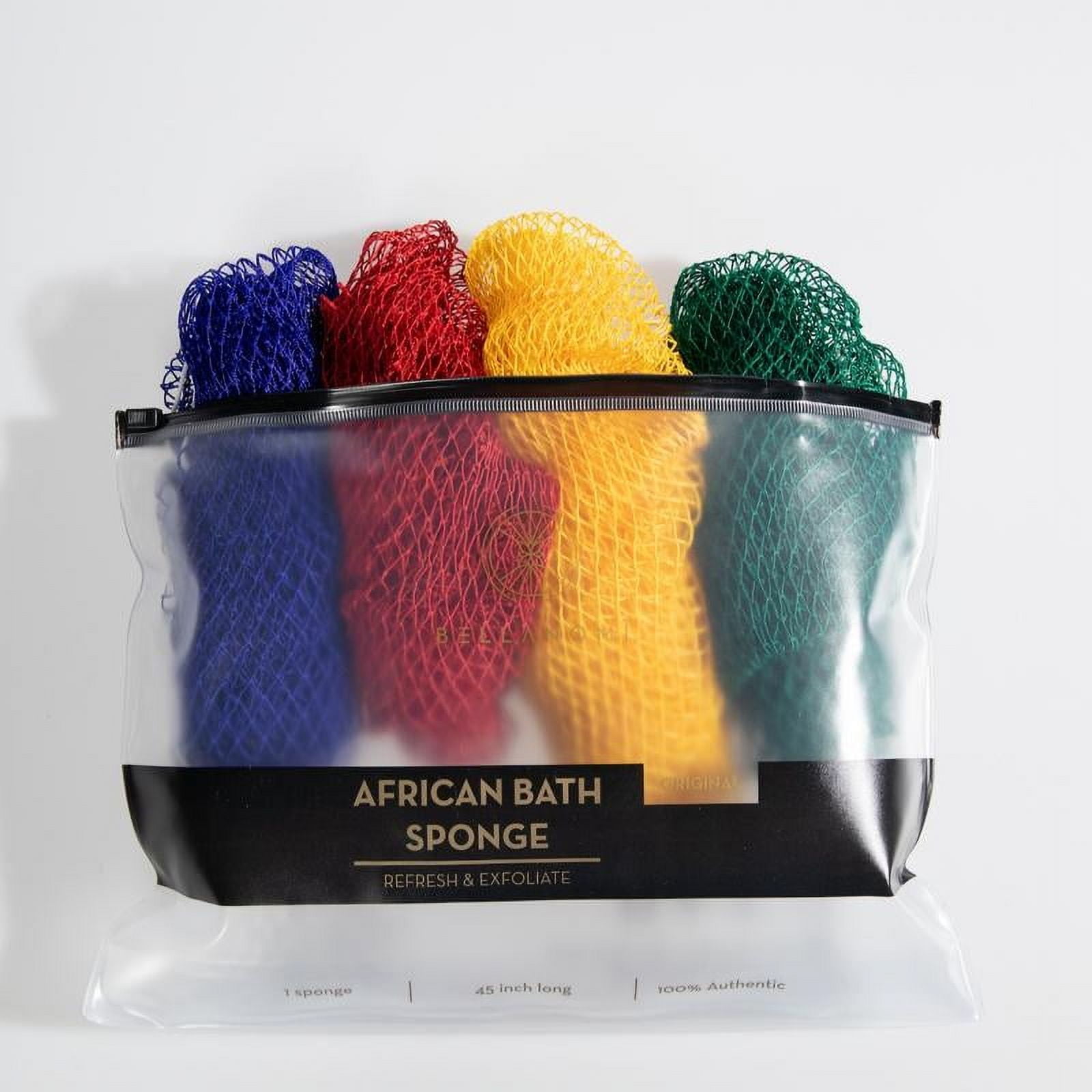 4 Piece African Exfoliating Net Sponge Bundle, Ethically Sourced from ...