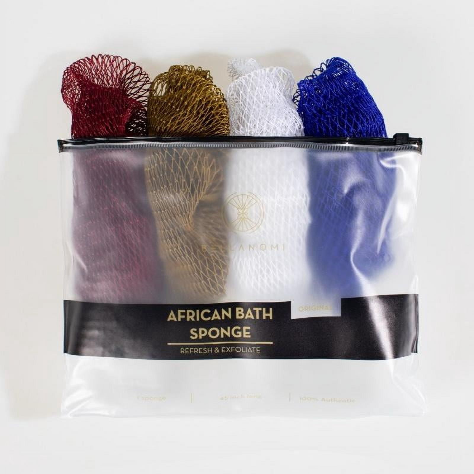 4 Piece African Exfoliating Net Sponge Bundle, Ethically Sourced from ...