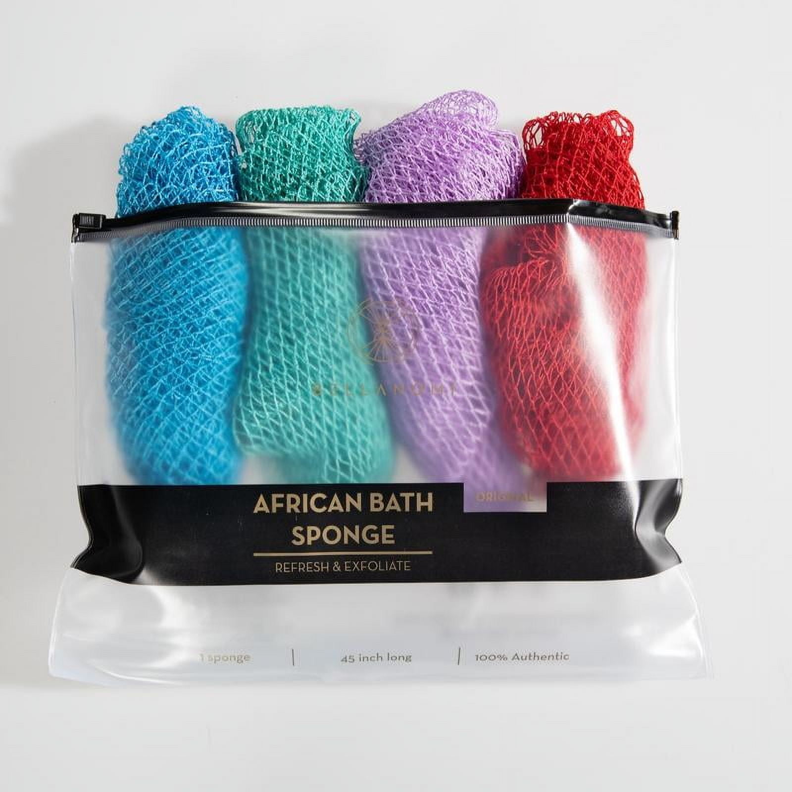 4 Piece African Exfoliating Net Sponge Bundle, Ethically Sourced from ...