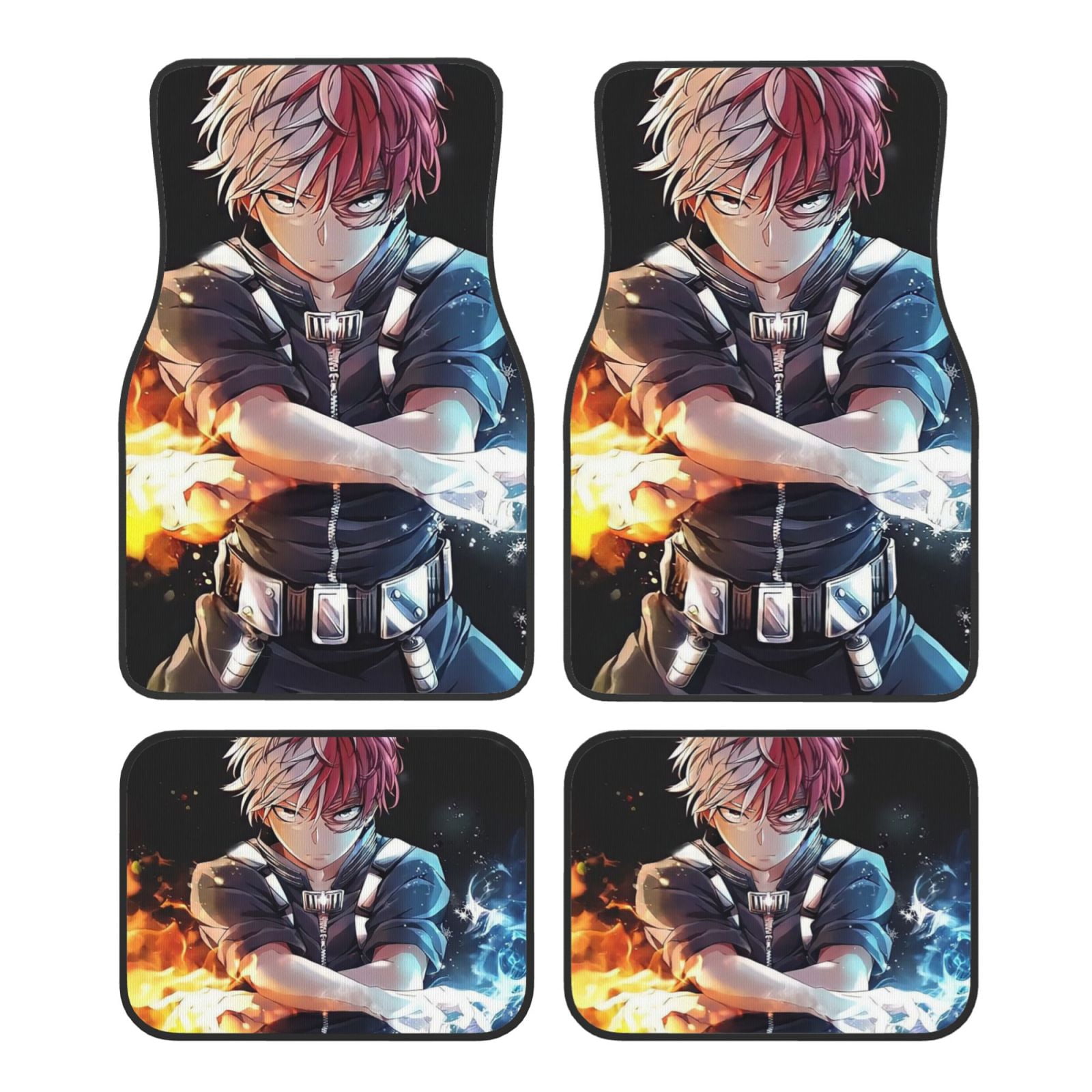 4 Piece All-Weather Car Mat, My Hero Academia Shoto Todorok Car Floor ...