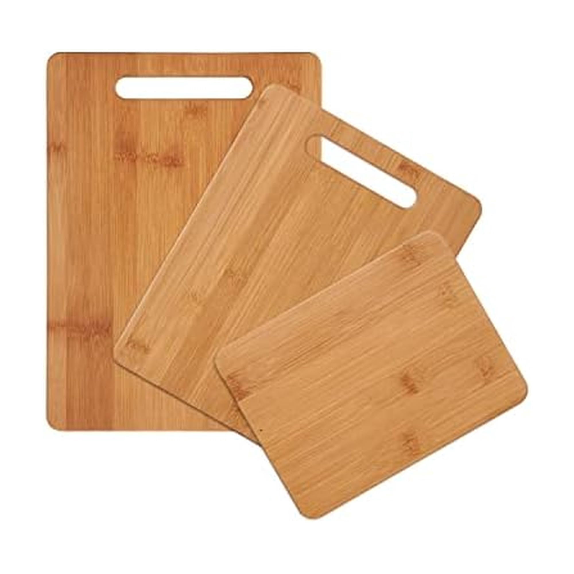 4-Piece Bamboo Cutting Board Set Reversible Chopping Slicing ...