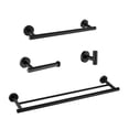 4-Piece Bathroom Accessory Set - Modern Design, Wall Mount - Toilet ...