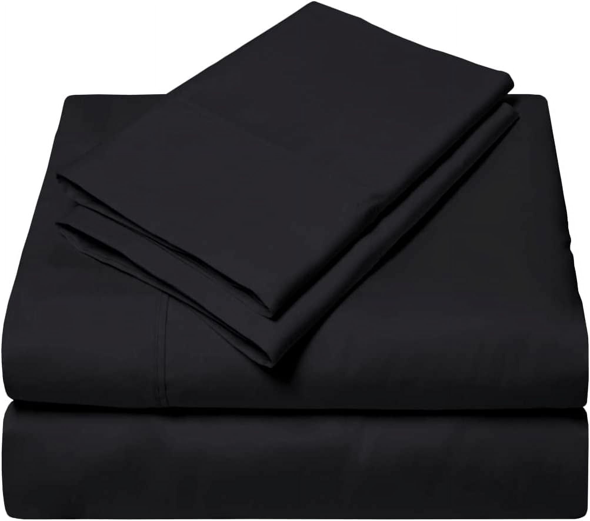 4 Piece Bed Sheet Set – 1 Flat Sheet, 1 Fitted Sheet (18-Inch-Deep ...