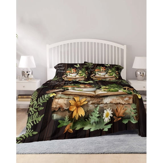4 Piece Cal. King Sheet Set Forest Frog Sheets Set for Cal. King Size ...