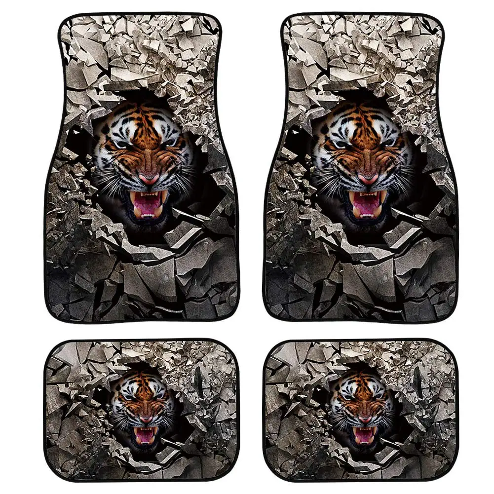 4 Piece Car Floor Mat Foot Mats Monkey for Men Anti-Slip Auto Car Front ...