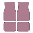 4-Piece Car Floor Mats Set, English Lavender Crystal Velvet Automotive ...