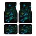 4-Piece Car Floor Mats Set, Glowing Forest Crystal Velvet Automotive ...