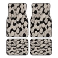 4-Piece Car Floor Mats Set, Hexagonal In 3D Crystal Velvet Automotive ...