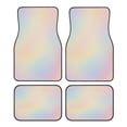 4-Piece Car Floor Mats Set, Pastel Gradient Glow Crystal Velvet ...