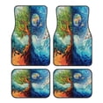 4-Piece Car Floor Mats Set, World Tree Crystal Velvet Automotive Front ...