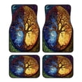 4-Piece Car Floor Mats Set, World Tree Crystal Velvet Automotive Front ...