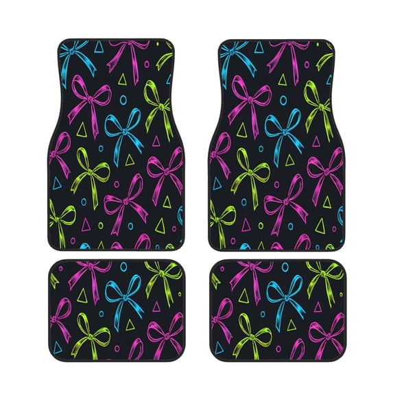 4 Piece Car Foot Mat Set Anti-Slip Washable Universal Car Floor Mats ...