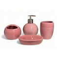 4 Piece Ceramic Bathroom Accessory Set, Toothbrush Holder, Soap ...