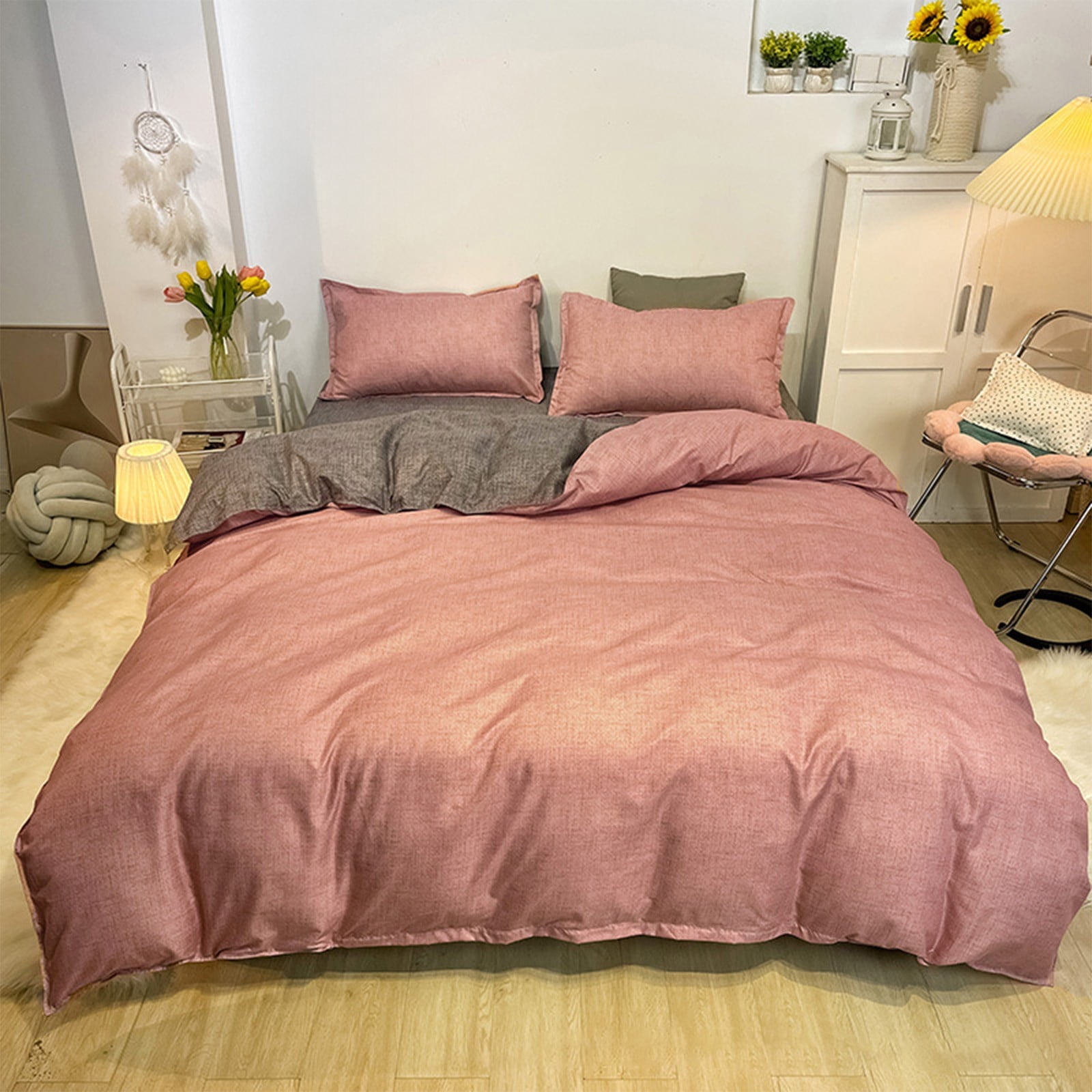 4-Piece College Bedding Set - Reversible Breathable & Fade Resistant ...
