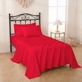 4 Piece Cot Sheet Set Read Solid Size (32 "x 75 "), 100% Egyptian ...