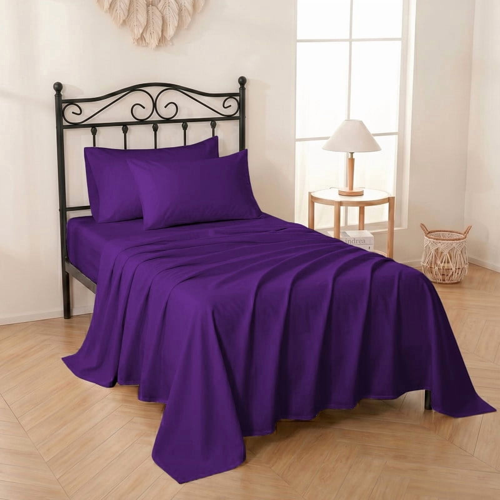 4 Piece Cot Sheets Set 28" x 75" with 10 Inch Deep 100% Egyptian Cotton ...