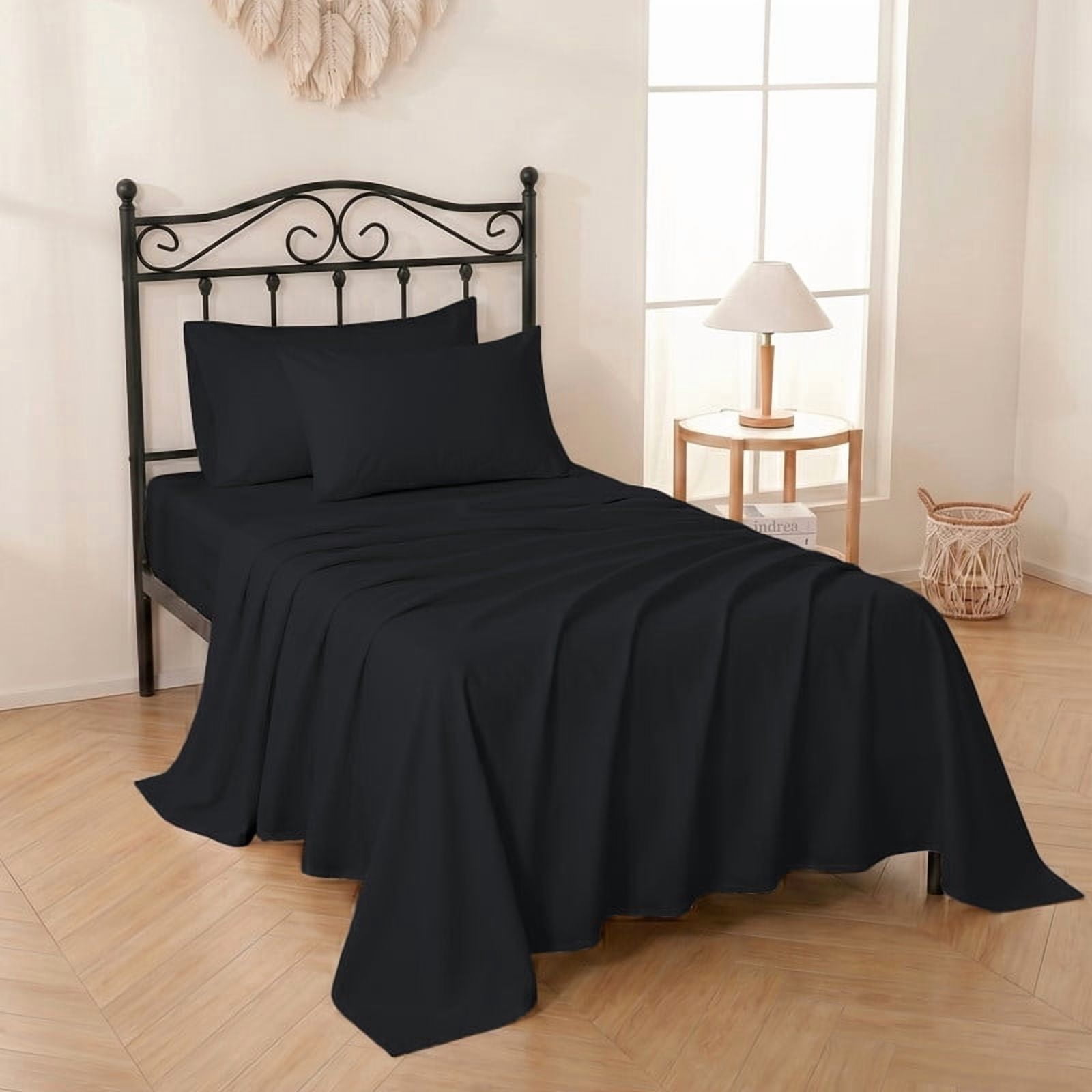 4 Piece Cot Sheets Set 31" x 75" with 10 Inch Deep 100% Egyptian Cotton ...