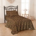 4 Piece Cot Sheets Set Leoapard Print Size ( 32" x 75"), 100% Egyptian ...