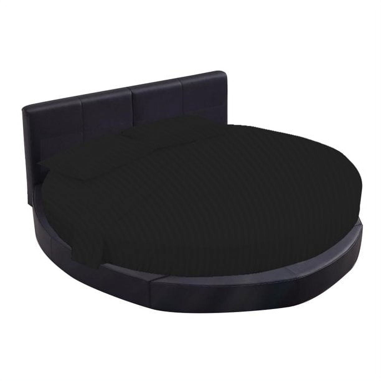 4 Piece Cotton Round Bedsheet 100% Egyptian Cotton, 18" Deep Pocket,92 ...