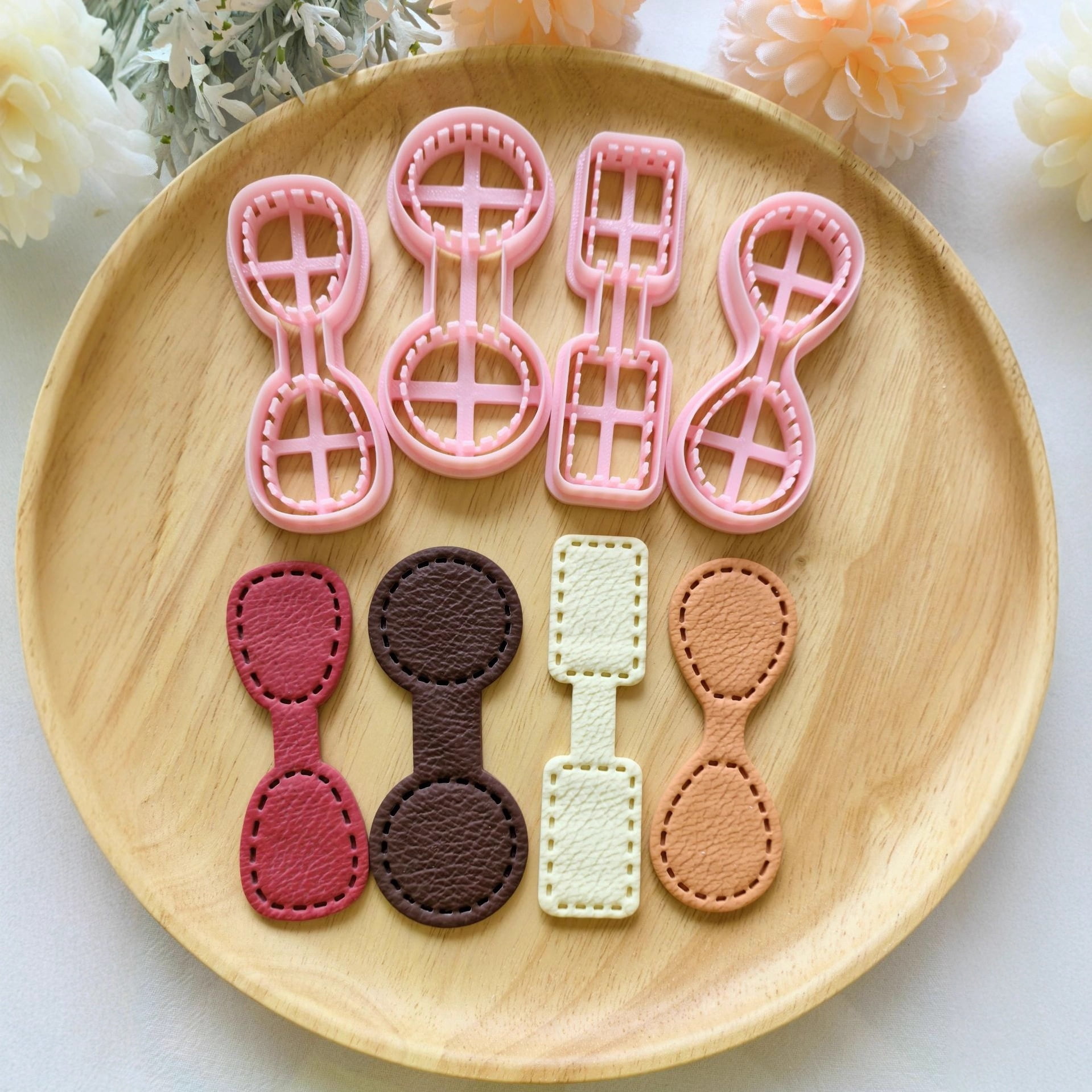 4-Piece Creative Polymer Clay Mold Set for Unique Keychain and DIY ...